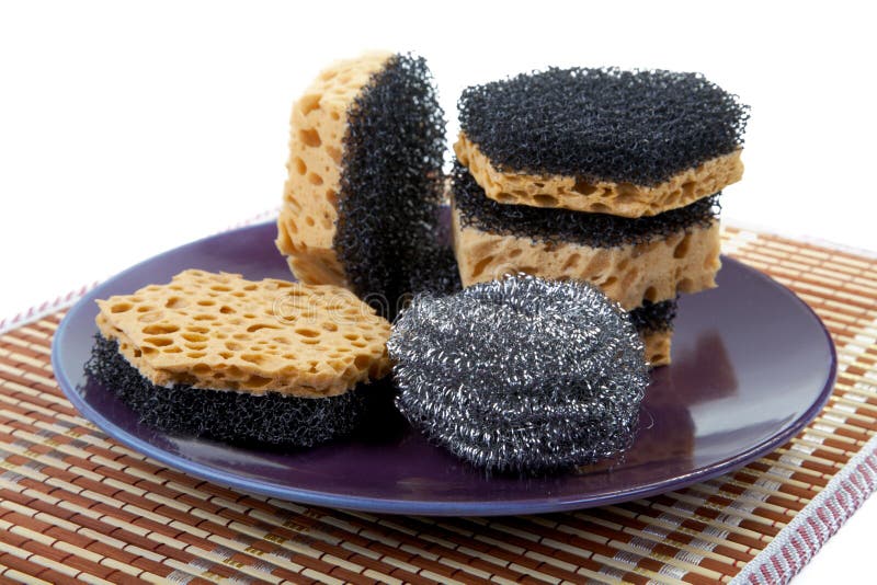 Still-life with Sponges for Washing of Ware Stock Photo - Image of ...