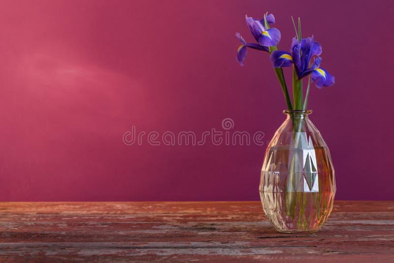 Still Life with Spring Floweras in Vase Stock Photo - Image of ...