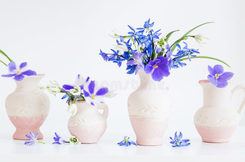 Still Life with Spring Flowers Stock Photo - Image of fine, stillife ...