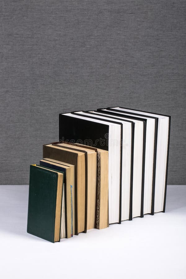 Still Life with a Stack of New and Old Books Stock Photo - Image of ...