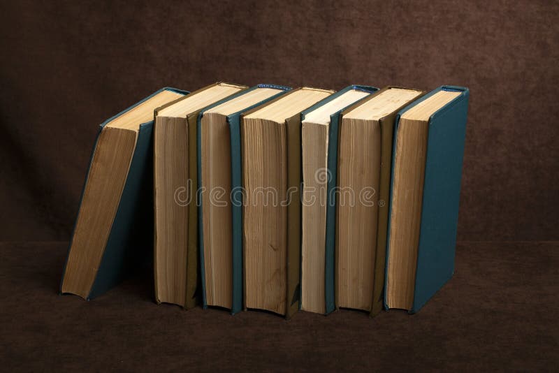 Still Life with a Stack of Old Books on the Table Stock Photo - Image ...
