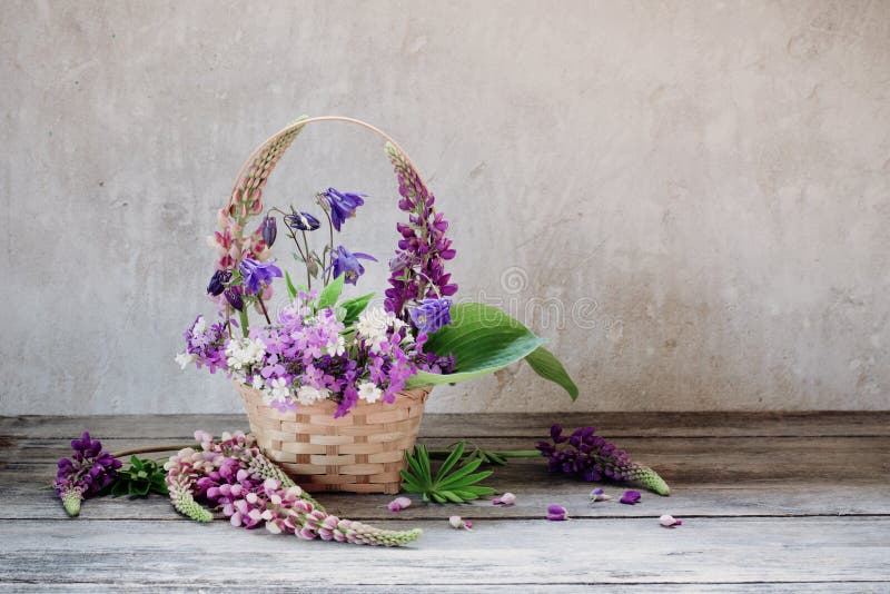 Still Life with Summer Flowers Stock Image - Image of flora, life: 84101173