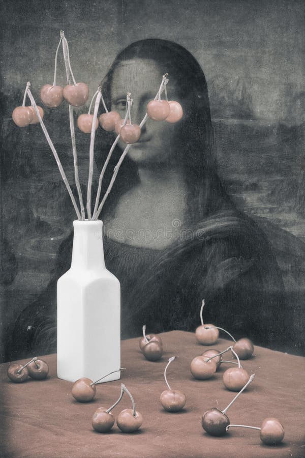 Still Life at the Table with Mona Lisa Editorial Image - Image of mona ...