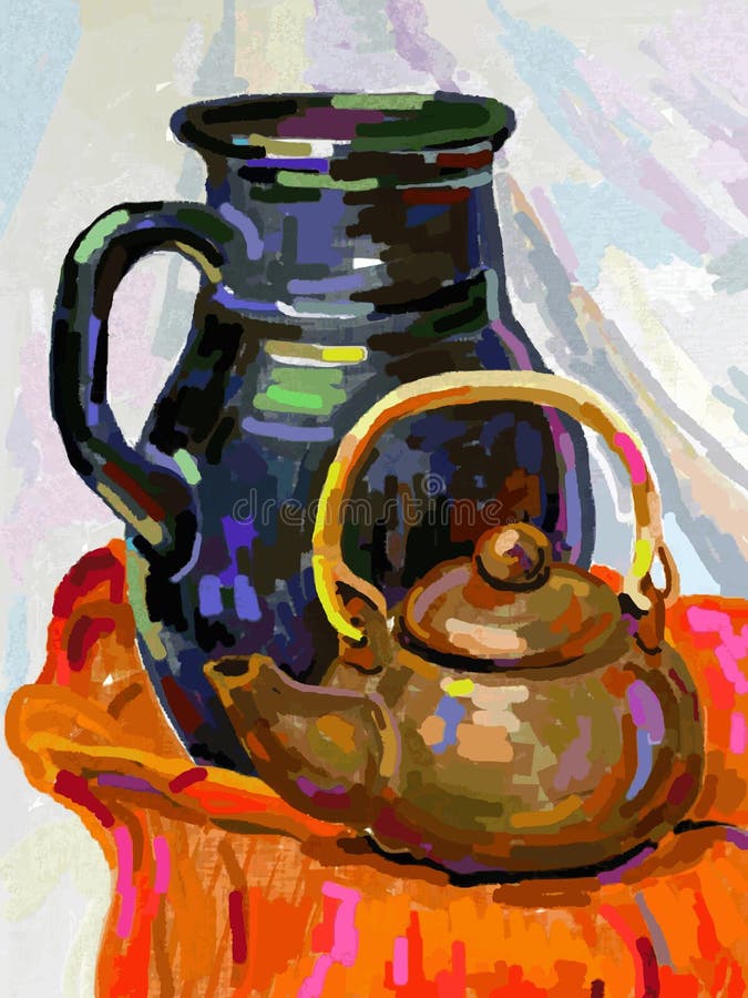 Still Life Tea Pot Stock Illustrations – 3,017 Still Life Tea Pot Stock ...