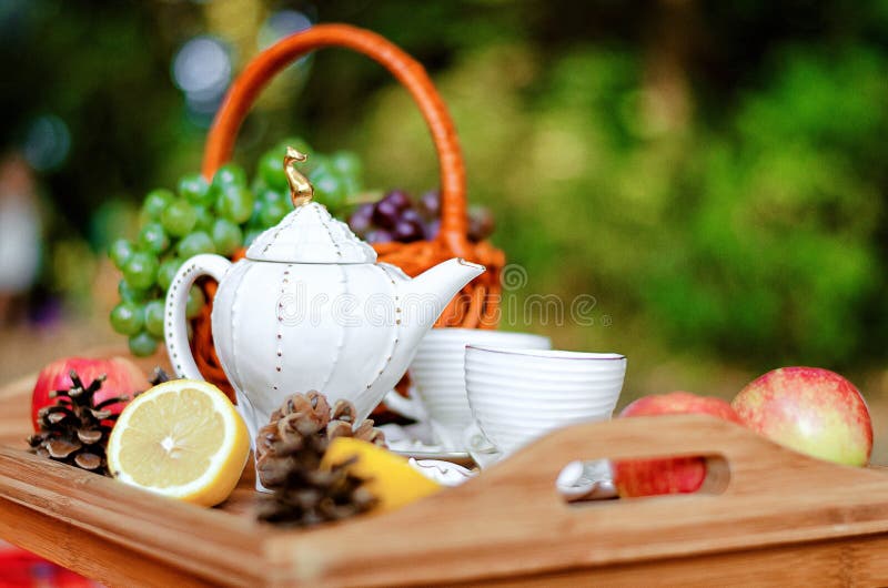 Still life tea-set stock image. Image of aroma, coloured - 50579341