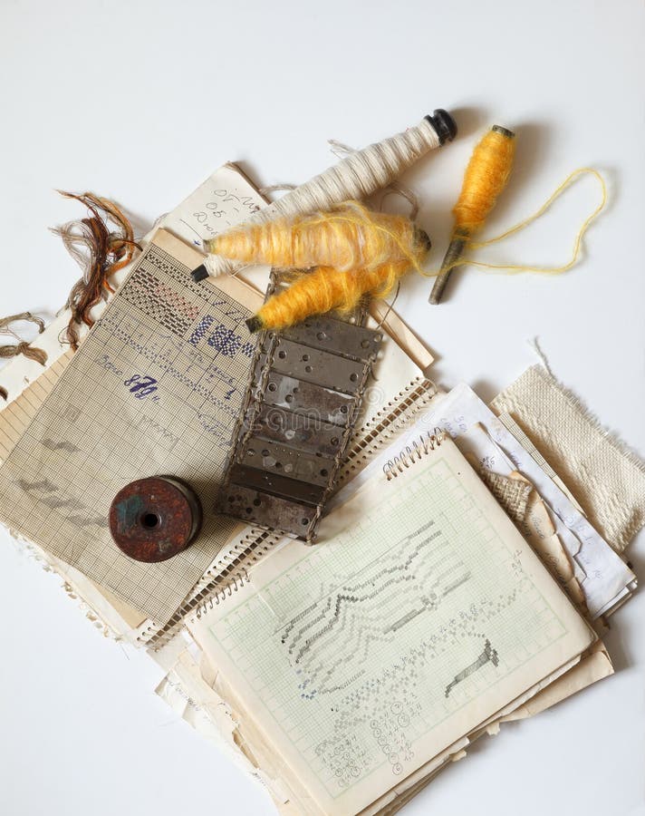Still Life in a Textile Manufactory Stock Image - Image of craft ...