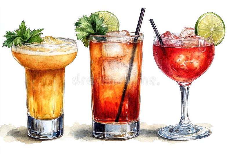 A Still Life of Three Distinct Beverage Containers Stock Photo - Image ...