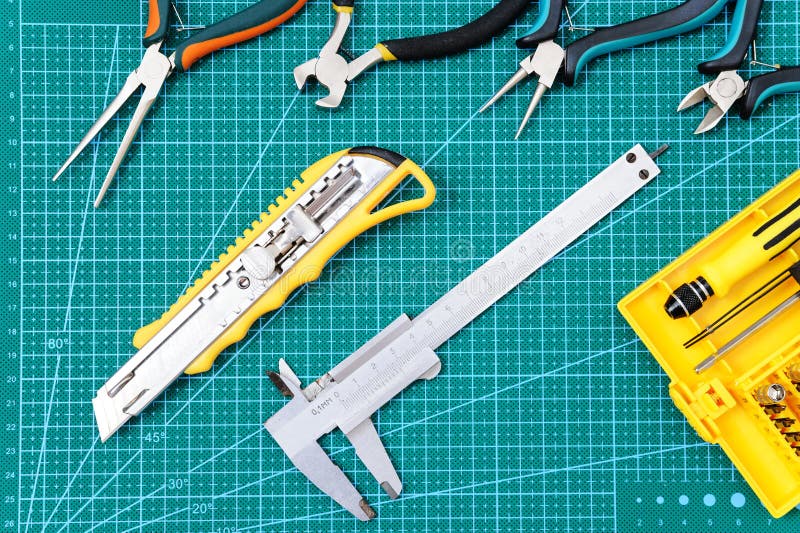 Still life with tools. stock photo. Image of repair - 123830716