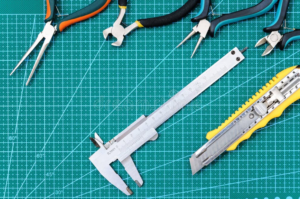 Still life with tools. stock photo. Image of construction - 123830722