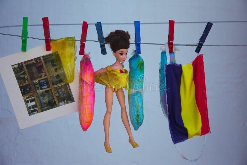 Still Life with Toy Doll and Clothes Pins8 Stock Photo - Image of ...