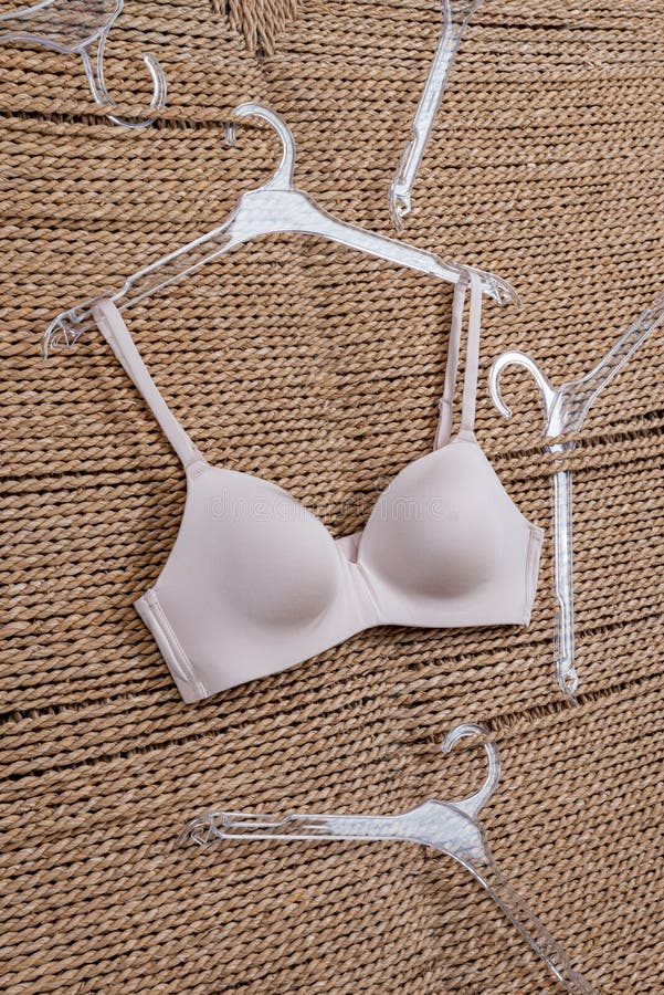 Still Life: Underwear, Bra on Hangers Stock Photo - Image of breast ...