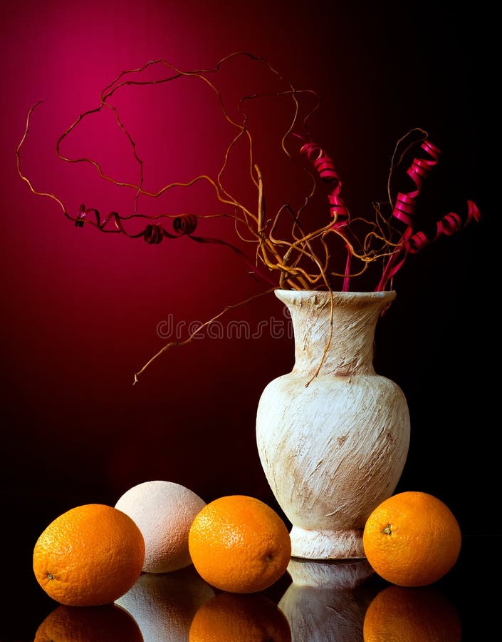 Still-life with a vase stock photo. Image of decoration - 68126484
