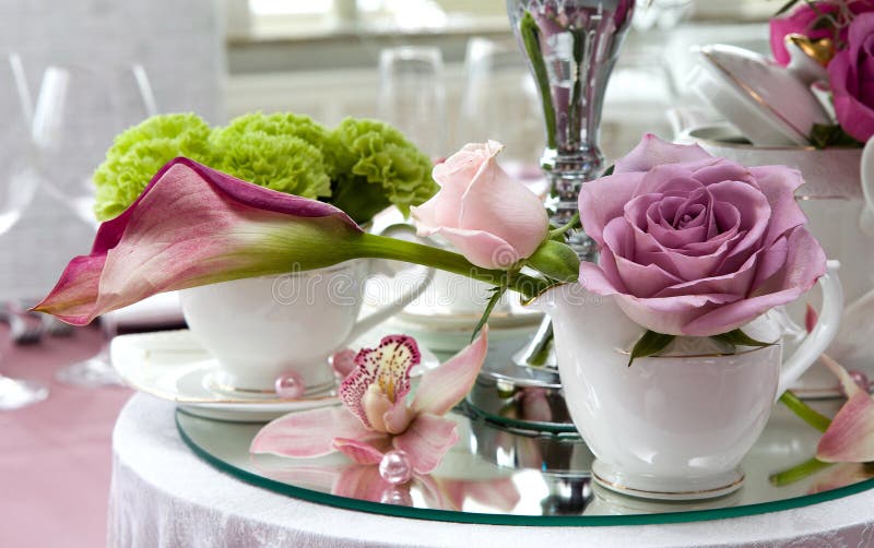 Still Life Wedding. Decor at a Wedding Reception Stock Photo - Image of ...