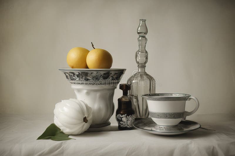 Still Life with White Tea and Teapotstill Life with White Tea and ...