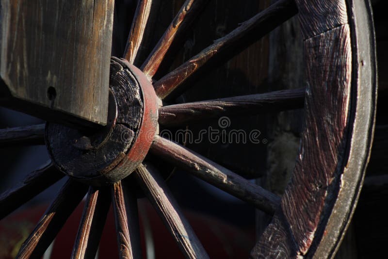 Still Objects Being Constructed with Wooden Wheel Stock Image - Image ...