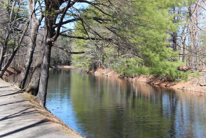 A still river stock image. Image of river, break, daytime - 85201497