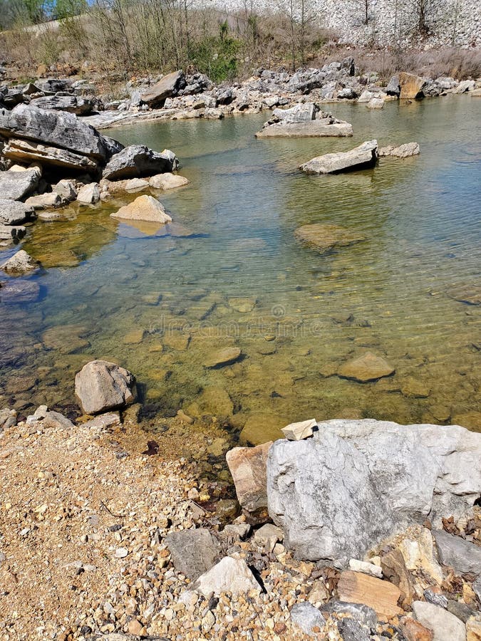 Still stream stock photo. Image of rock, blue, formation - 226756506