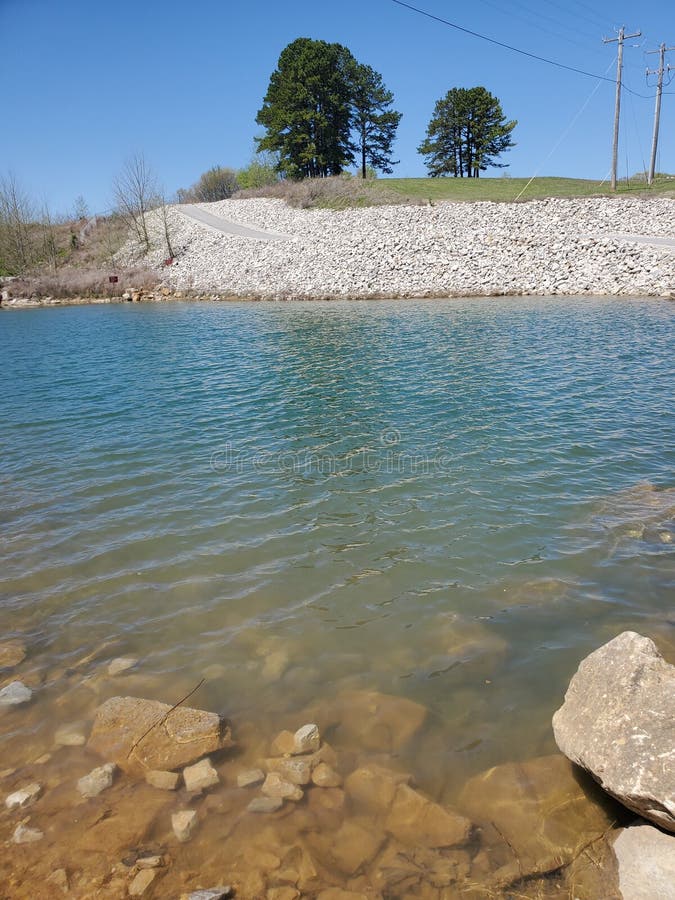 Still stream stock photo. Image of rock, blue, formation - 226756506