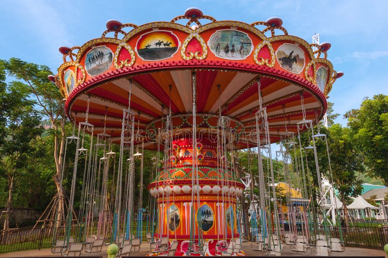 Ride at an Amusement Park stock photo. Image of amusement - 57935338