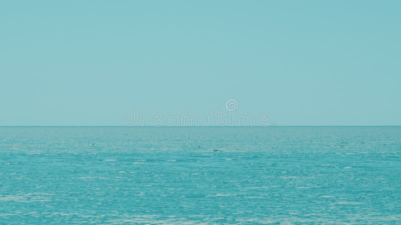 Turquoise Sea Color. Disturbed Blue Ocean Water Surface Stock Image ...