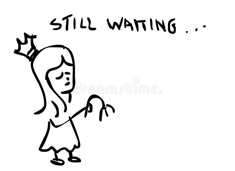Still waiting stock illustration. Illustration of gentle - 24034826