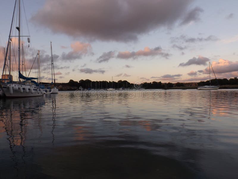 Still water sunset stock photo. Image of sunlight, color - 58908452
