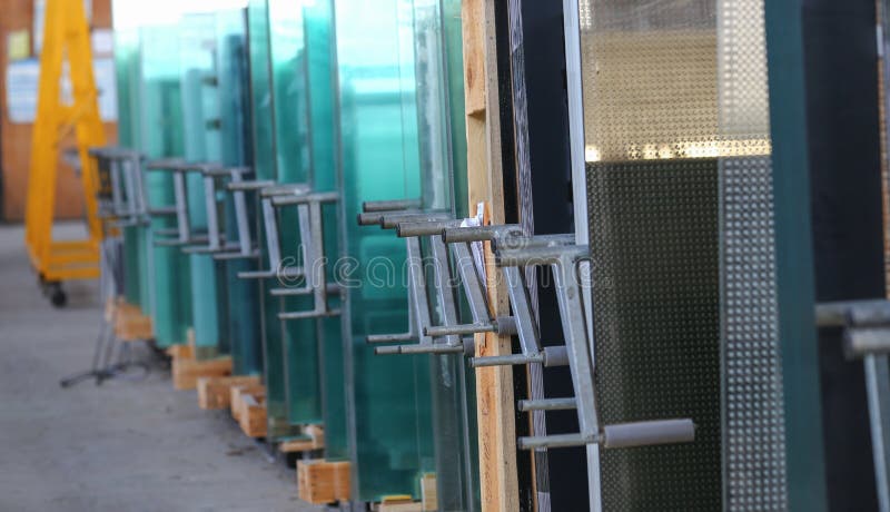 Stillage with glass stock photo. Image of facilities - 80046988
