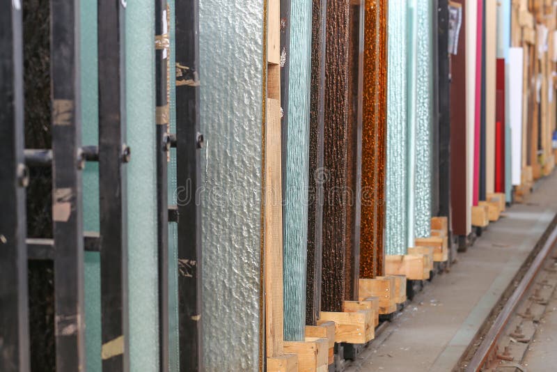 Stillage with glass stock image. Image of facilities - 80047601