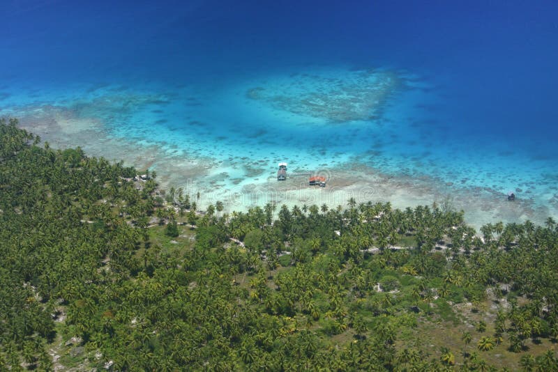 Fransk Polynesia För Atoll Rangiroa Arkivfoto - Bild av lugn, rent: 5233170
