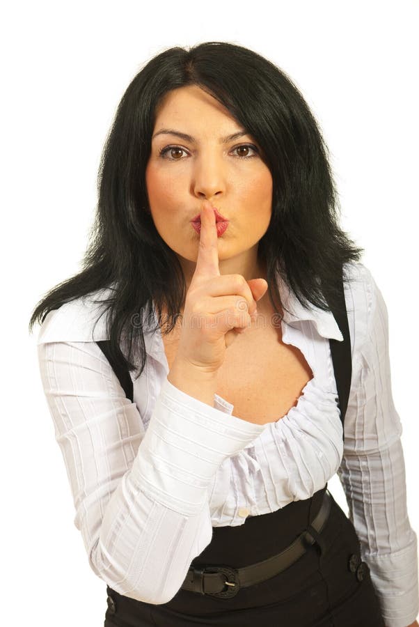 Stille! Seien Sie ruhig! stockbild. Bild von leitprogramm - 23422477