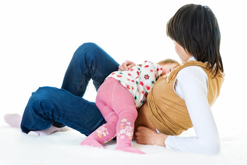 Junge Mutter Stillt Ihr Baby Stillen Stockfotos und Bilder - Laden Sie ...