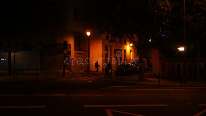 Midnight Intersection: a Suspicious Encounter in the Shadows Editorial ...