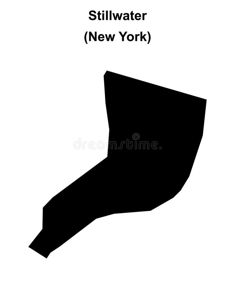 Stillwater outline map stock vector. Illustration of shape - 387622911