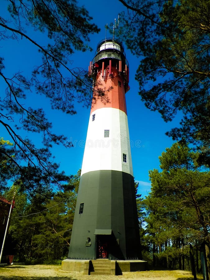 Lighthouse in Poland stock image. Image of seaside, voivodeship - 104426975