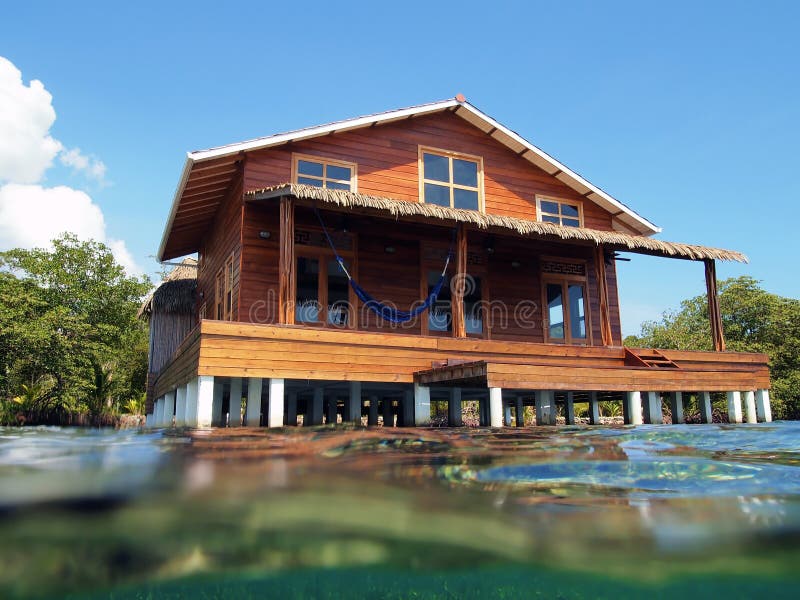 Stilt house stock photo. Image of palm, stilt, beautiful - 20024760