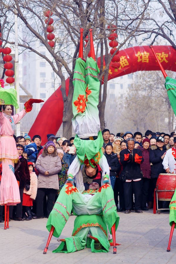 Stilt performance editorial photography. Image of actor - 37867732