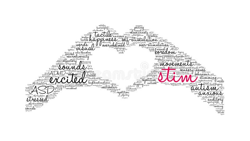 Stim animated word cloud stock footage. Video of happiness - 210198762