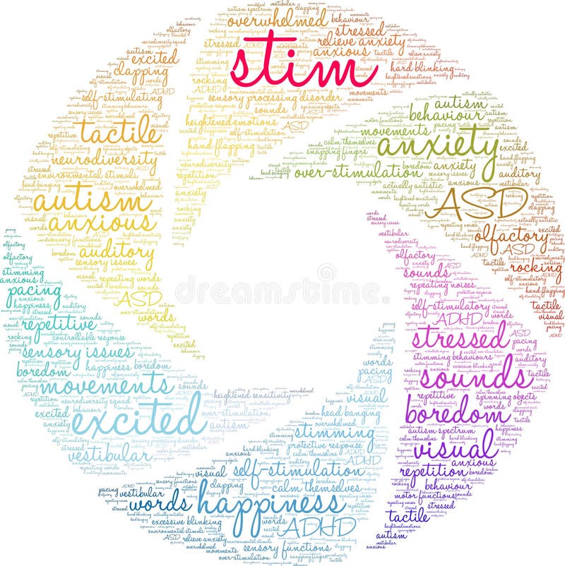 Stim Word Cloud stock vector. Illustration of clapping - 209621901