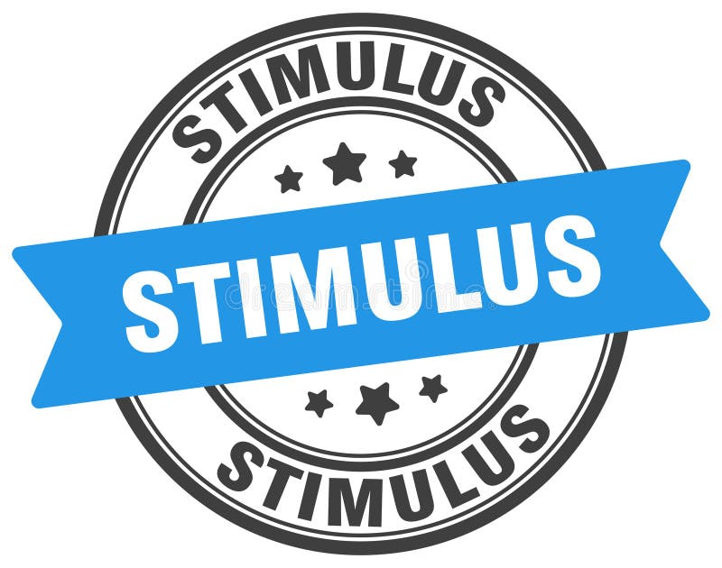 Stimulus Stamp. Stimulus Label on Transparent Background. Round Sign ...