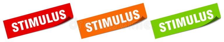 Stimulus Sticker. Stimulus Square Isolated Sign Stock Vector ...