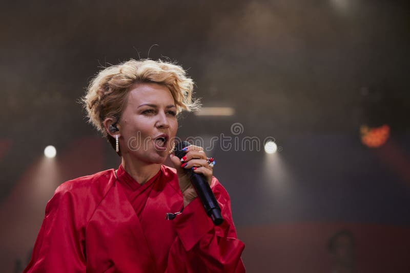 Stine Bramsen Singing At Nibe Festival Editorial Image Image Of Nibe