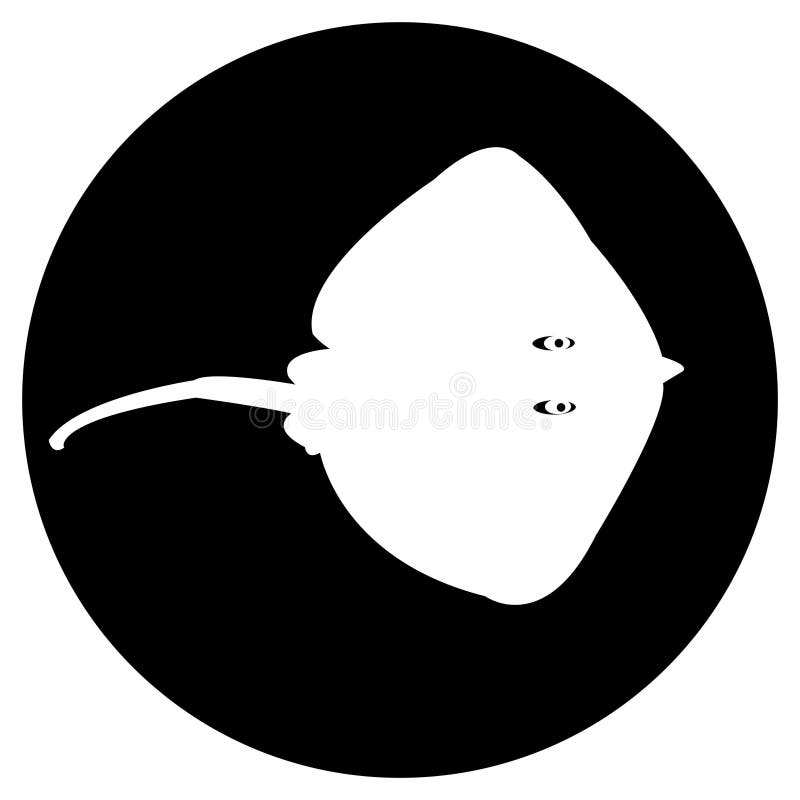 Stingray Icon Vector Design Stock Vector - Illustration of fishing ...