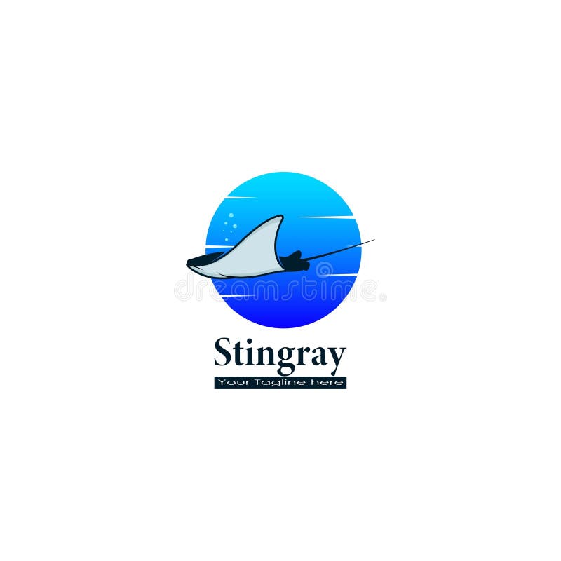 Stingray Logo Design Vector Graphics Stock Vector - Illustration of ...
