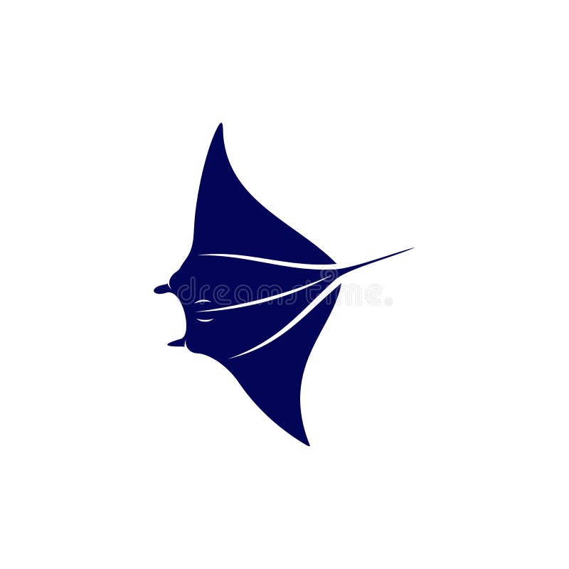 Stingray Logo Design Vector Template. Silhouette of Stingray Design ...
