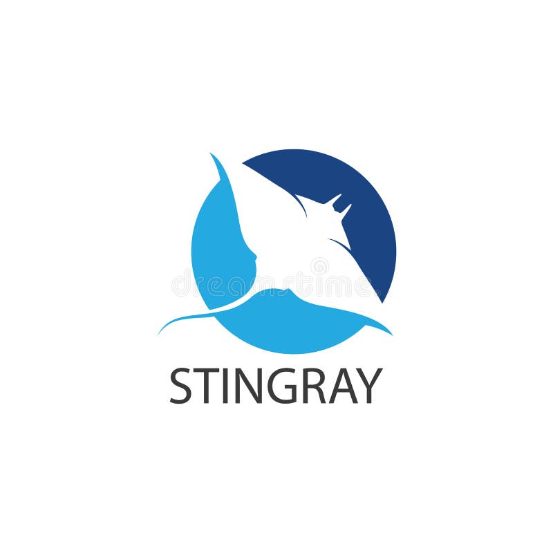 Stingray Logo Ilustration Vector Flat Design Stock Vector ...
