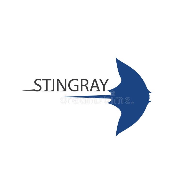 Stingray Logo Ilustration Vector Flat Design Stock Vector ...