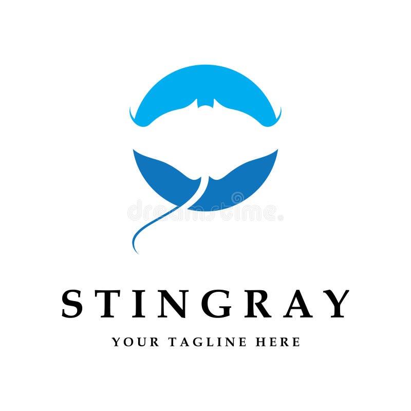 Stingray logo vector stock vector. Illustration of fish - 277468194
