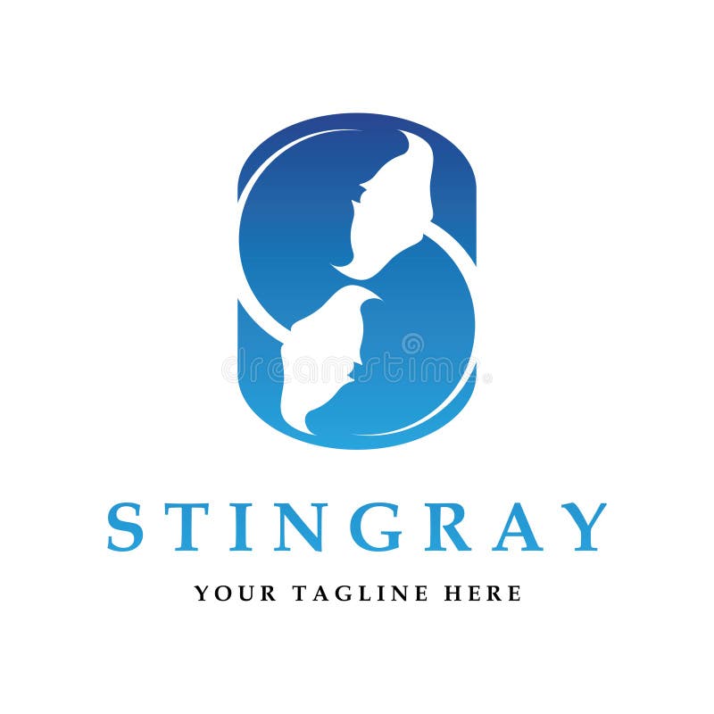 Stingray logo vector stock vector. Illustration of underwater - 277468204