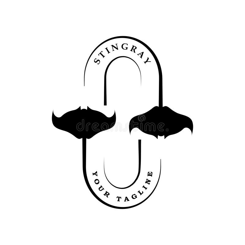 Stingray logo vector stock vector. Illustration of white - 277468207