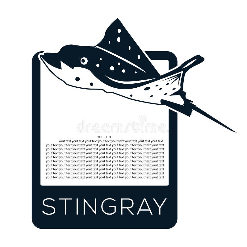 Stingray logo vector. stock vector. Illustration of advertising - 286881543